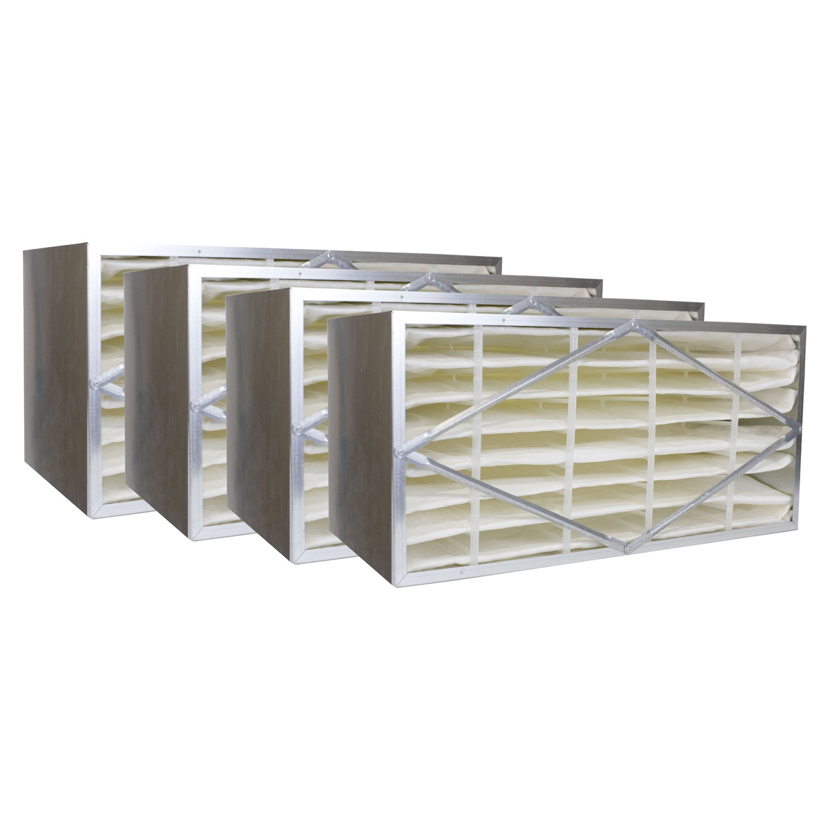 12x24x12 No Header 95% (MERV 14) Rigid Cell Filter - FilterBuy.com