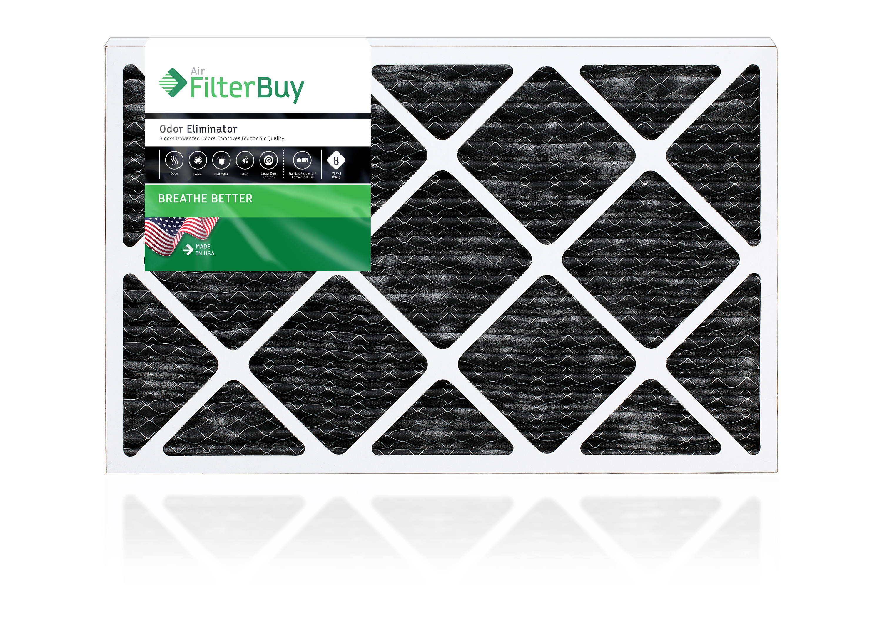 14x24x1 Odor Eliminator Pleated Air Filter - FilterBuy.com